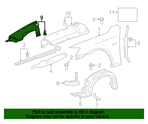2006-2015 Lexus Side Cover 53795-53030 | OEM Parts Online