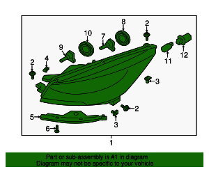 CJ5Z-13008-C - Headlamp Assembly - 2013-2016 Ford Escape | Eastgate ...