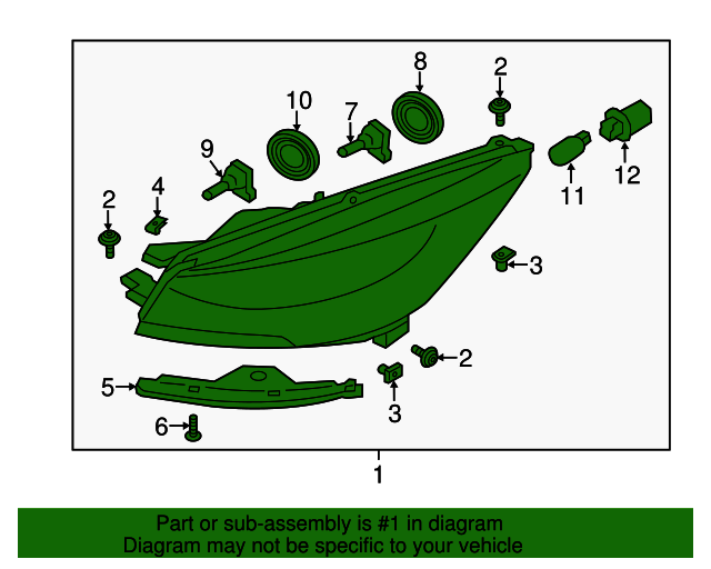 2013-2016 Ford Escape Composite Assembly CJ5Z-13008-C | OEM Parts Online