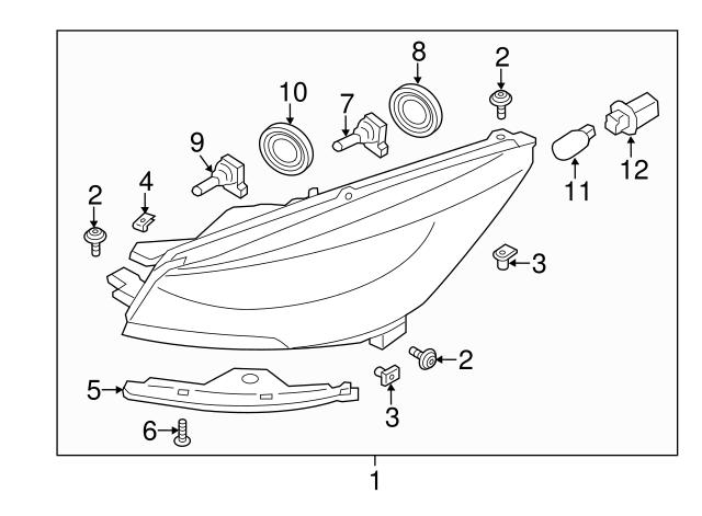 2013-2016 Ford Escape Composite Assembly CJ5Z-13008-C | Varsity Ford