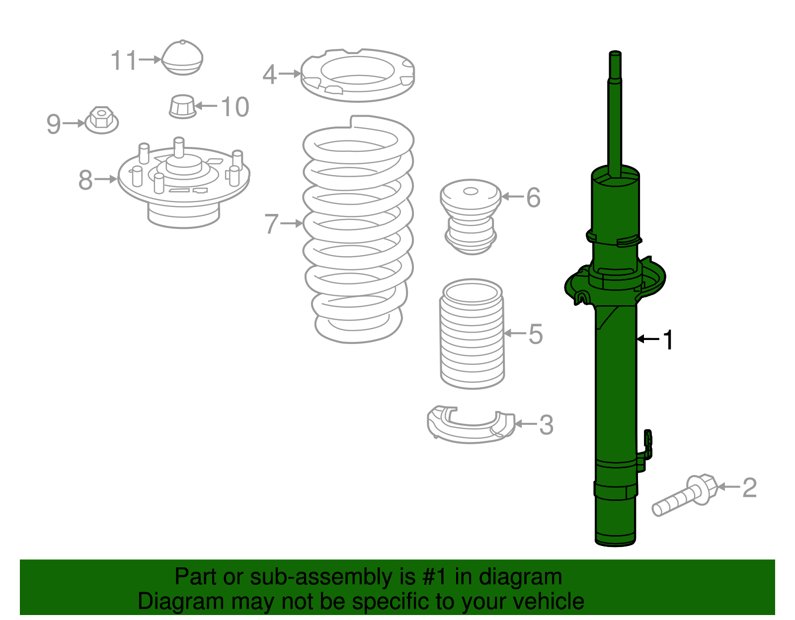 2014 Acura RLX Strut 51621-TY3-A02 | OEM Parts Online
