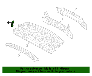 Genuine BMW 41-00-9-879-526 | Pkg Tray Panel Bracket | FREE Shipping on ...