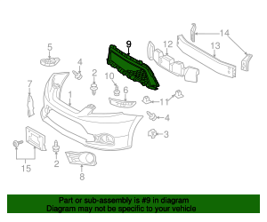 2011-2013 Toyota Matrix Lower Grille 53112-02290 | OEM Parts Online