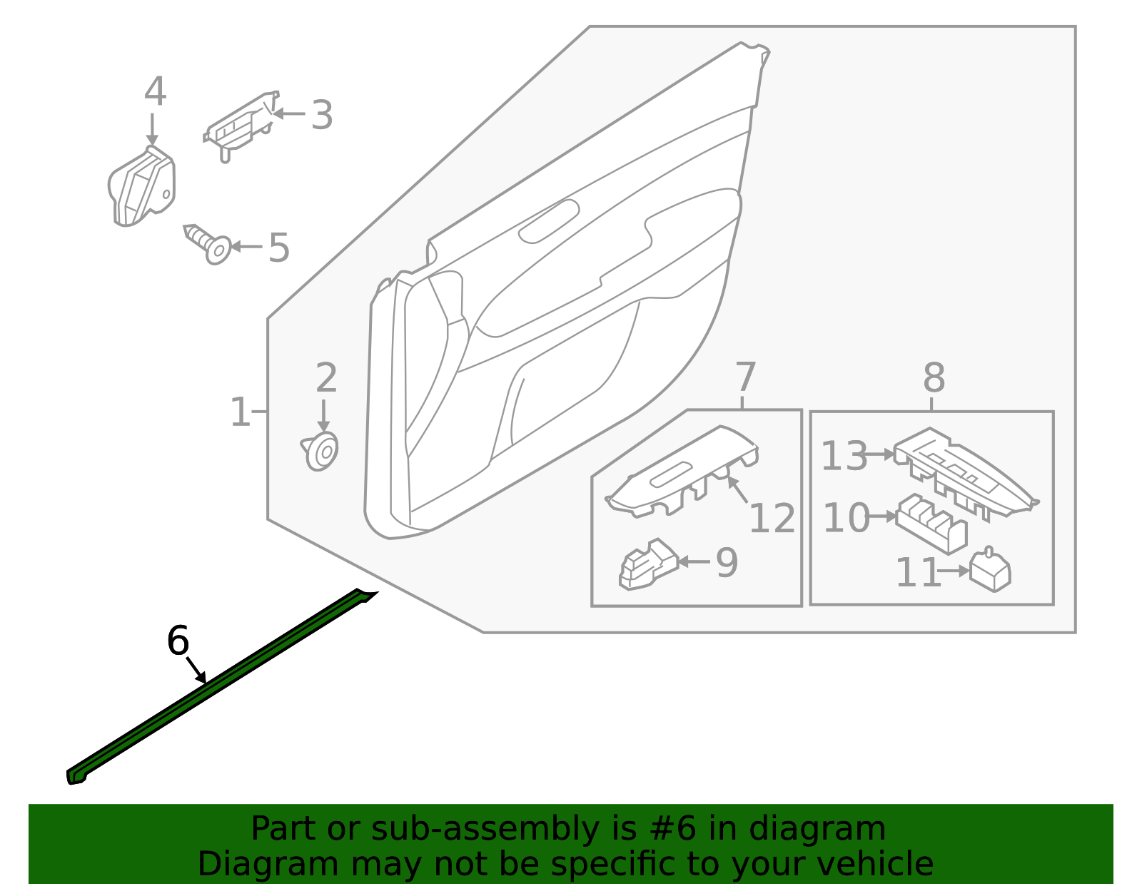 2019-2024 Kia Forte Belt Weather-Strip 82241-M6000 | OEM Parts Online