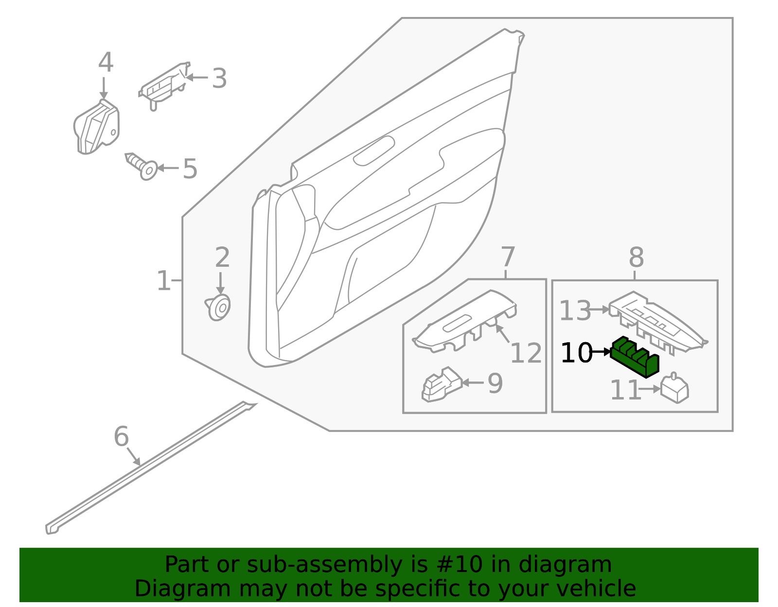 93571-M6100 - Window Switch 2019-2024 Kia Forte | Kia.Parts Store