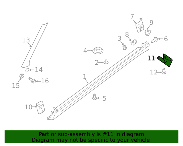 2018-2019 Nissan Kicks Deflector - Passenger Side (RH) 93882-5RB0A ...