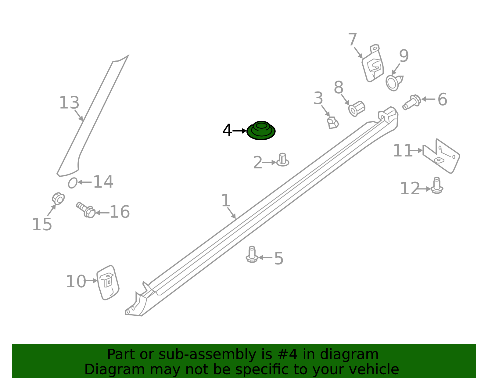 1999-2025 Nissan Rocker Molding Plug 01658-02111 | Ziegler Nissan of ...