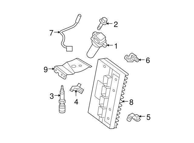 2007-2011 Mopar Engine Crankshaft Position Sensor 5029811AD ...