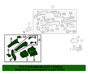 2005-2010 Toyota Avalon Apron Assembly 53701-07020 | OEM Parts Online