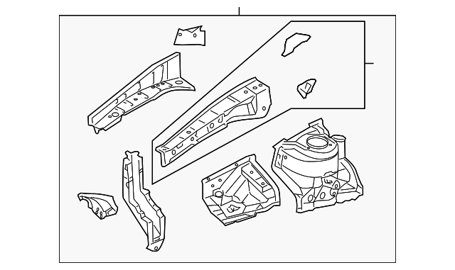 2005-2010 Toyota Avalon Apron Assembly 53701-07020 | OEM Parts Online