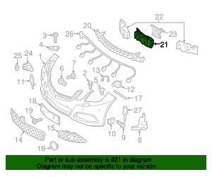 212-885-03-37 - Energy Absorber 2010-2013 Mercedes-Benz | Mercedes-Benz ...