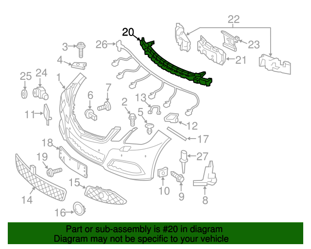 2010-2013 Mercedes-Benz Center Support 212-885-16-65 | MB OEM Parts