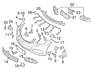 003-994-30-45 - Bumper Cover U-Nut 1993-2018 Mercedes-Benz | Mercedes ...