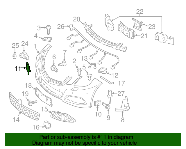 212-885-01-26-9999 - Tow Eye Cap 2010-2013 Mercedes-Benz | Mercedes ...