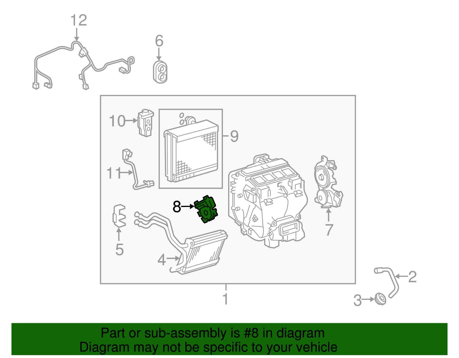 87106-33260 - HVAC Blend Door Actuator 2007-2013 Toyota | American ...