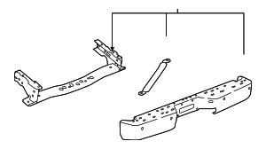 2017-2019 Nissan Titan XD Rear Bumper Assembly 85022-EZ20D | TascaParts.com