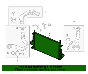 Genuine Inter-Cooler for 2010-2011 Saab 9-5 | Part# 13241751 | Over 30% ...