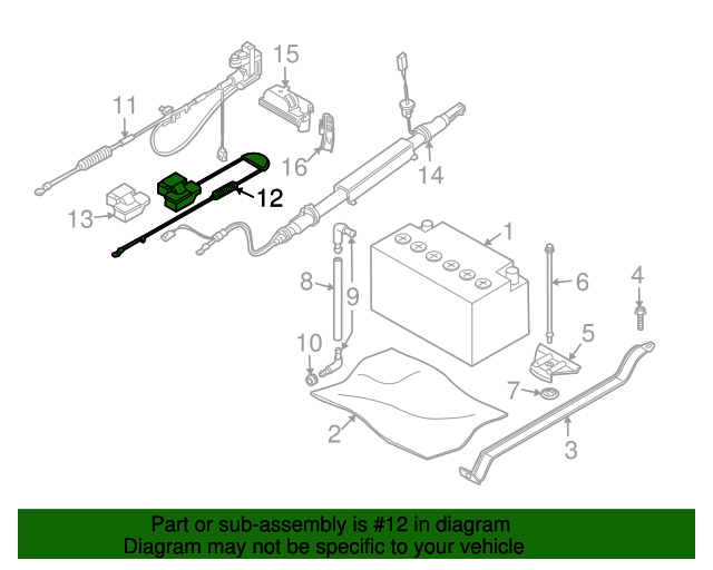 61126989780 - 2007-2010 BMW Positive Cable (61-12-6-989-780) | BMW of ...