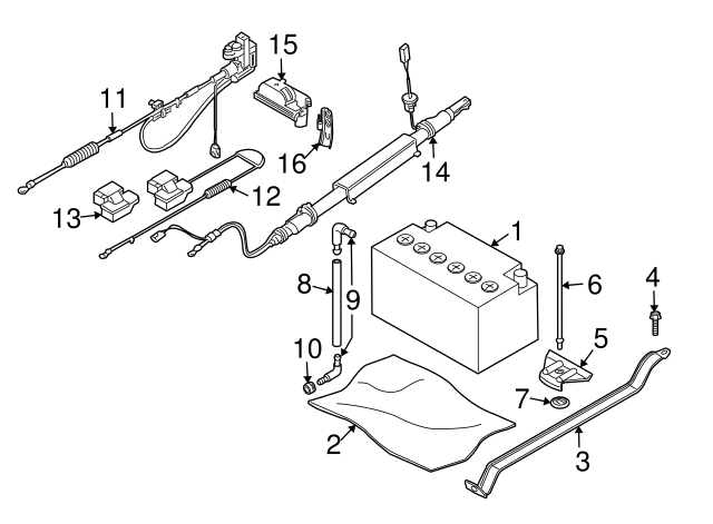 61-12-6-989-780 - Positive Cable - 2007-2010 BMW | BMW Parts Now