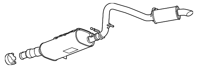 2015-2020 GM Muffler & Pipe 84665239 | OEM Parts Online