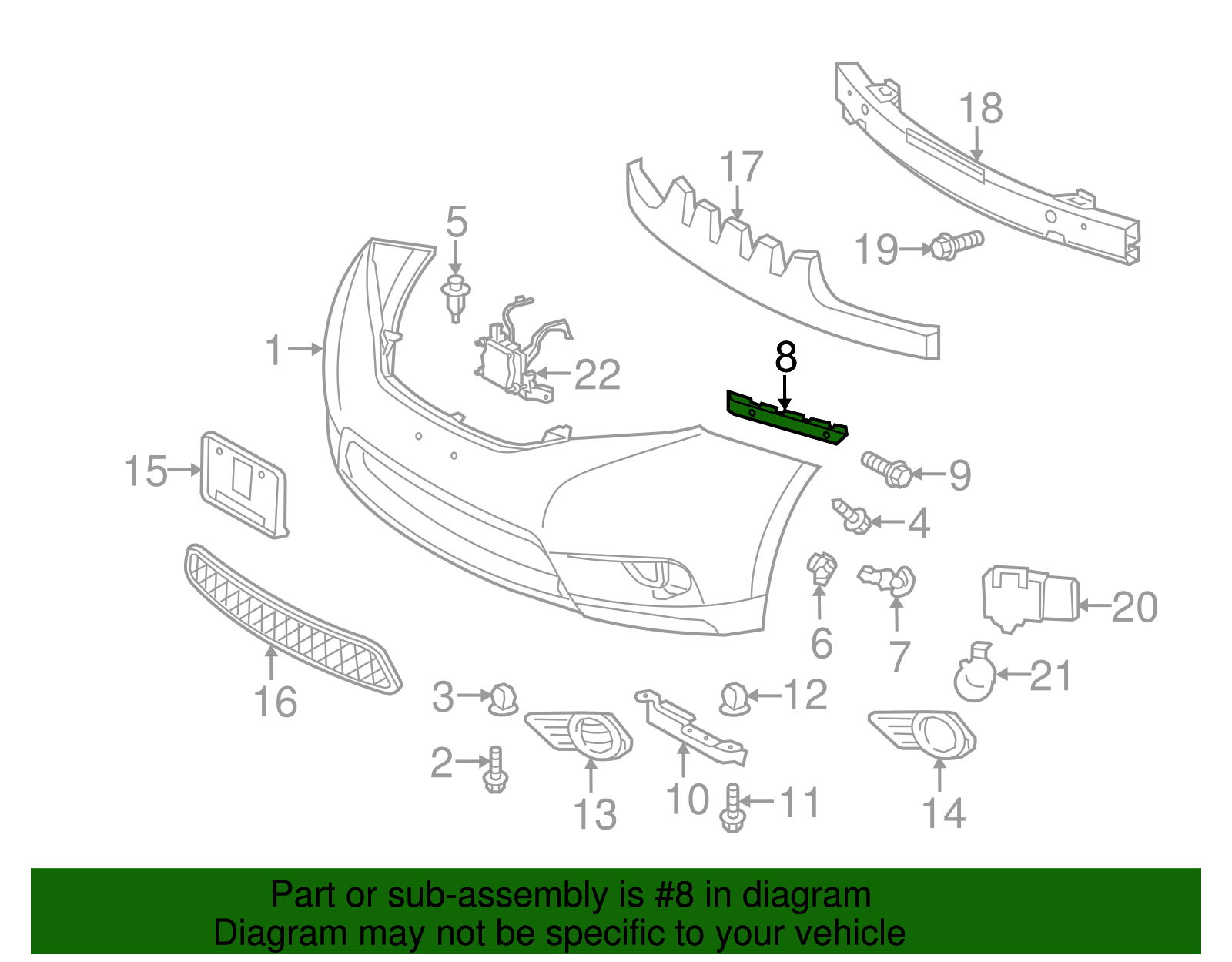 Genuine Toyota Bumper Cover Support Rail (Right, Front) part# 52115 ...