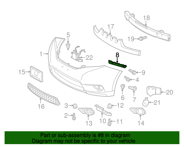 2011-2020 Toyota Sienna Side Support 52116-08010 | Toyota Parts Center