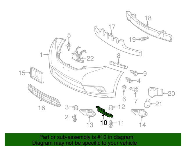 2011-2017 Toyota Sienna Pad 53852-08010 | Toyota Parts Center