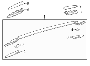 63437-0E010 - Luggage Rack Seal 2013-2018 Toyota RAV4 | Longo Toyota Parts