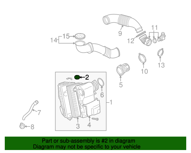 2007-2015 Audi Q7 Air Cleaner Assembly Mount Kit 7L0-198-129-A | Audi ...