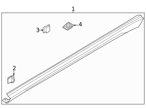 87751-Q5000 - Rocker Molding - 2021-2024 Kia Seltos | Kia Auto Parts