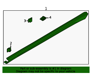 2021-2025 Kia Seltos | Rocker Molding | 87751-Q5000 | Kia Auto Parts
