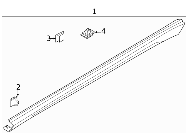87751-Q5000 - Rocker Molding - 2021-2024 Kia Seltos | Kia Auto Parts