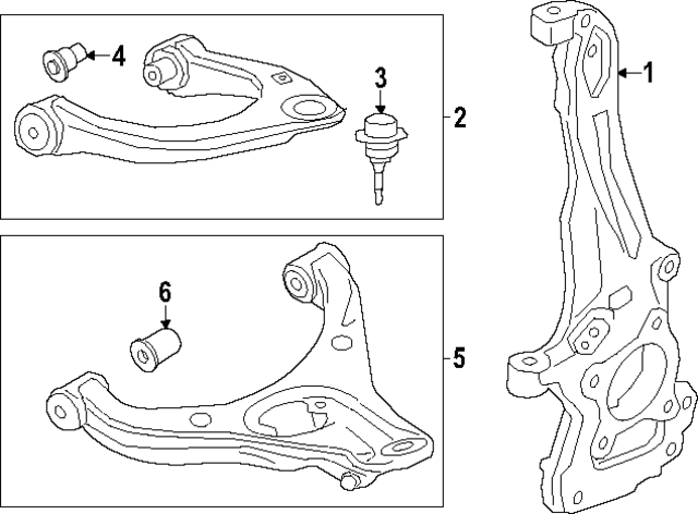 Genuine OEM Ford Part - Lower Control Arm MB3Z-3079-R | Genuine OEM ...