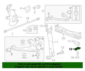 2011-2024 GM Torsion Bar Adjuster Nut 11571153 GM | GMPartsDirect.com