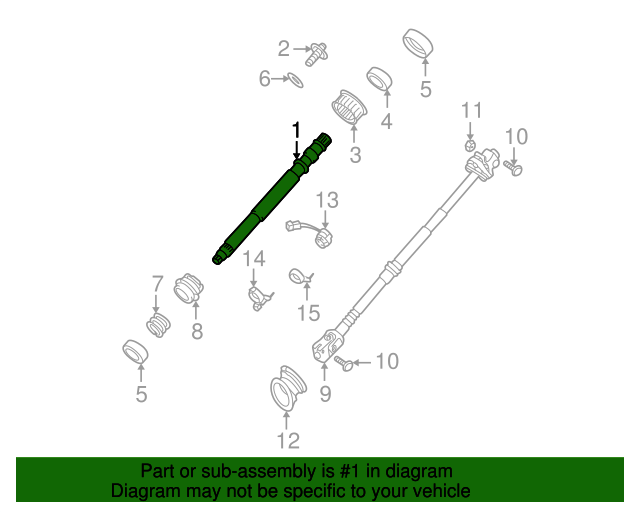 Genuine BMW 32-31-6-774-183 | Upper Shaft | FREE Shipping on Most ...