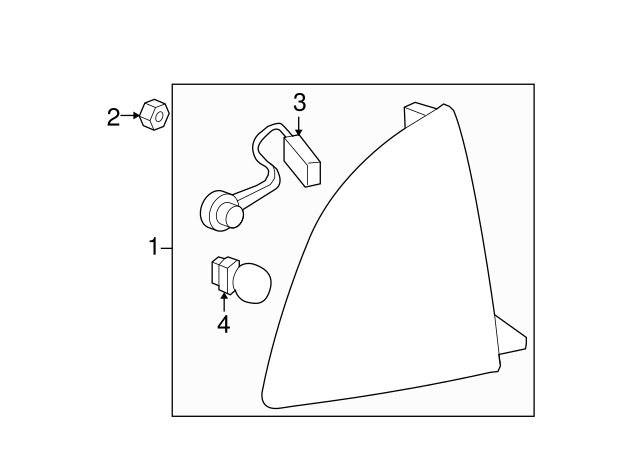 2008-2012 Chevrolet Malibu Tail Lamp Assembly Nut 11570345 ...
