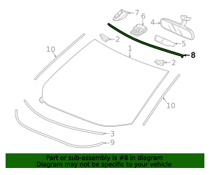 2016-2022 Honda HR-V Reveal Molding 73150-T7A-003 | hondapartswd