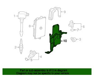 37821-5PH-A00 - Bracket, Powertrain Control Module 2017-2019 Honda CR-V ...
