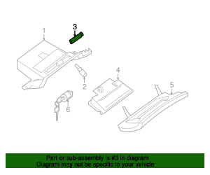 2013-2019 Nissan Pathfinder Glove Box Damper 68513-3JA0A | TascaParts.com