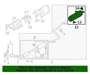2019-2024 Kia Forte Muffler 28710-M7410 | World Kia