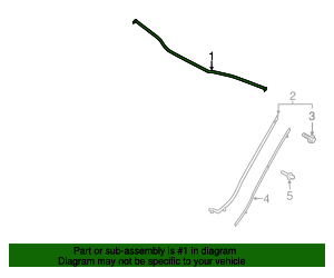 86130-J5000 - Upper Molding 2018-2023 Kia Stinger | Kia.Parts Store
