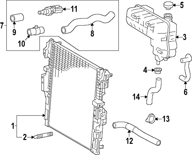 2024 Toyota Tacoma Radiator Assembly 16400-AK010 | Retail Performance Auto Parts