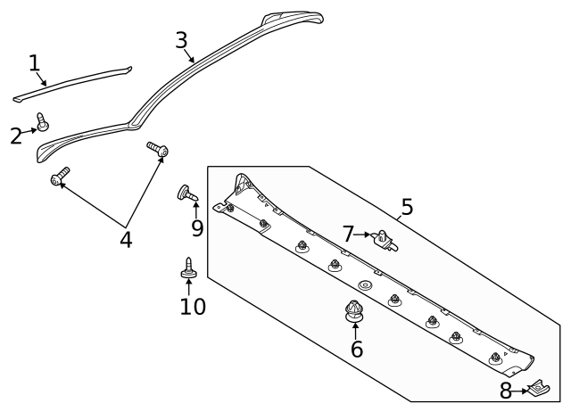2012-2023 Porsche Rocker Molding Mount Kit 981-504-597-00 | Gaudin ...