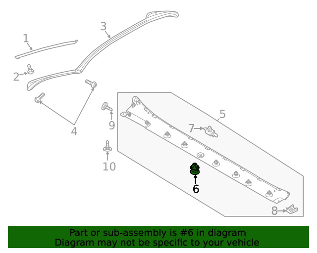 2012-2023 Porsche Rocker Molding Mount Kit 981-504-597-00 | Gaudin ...