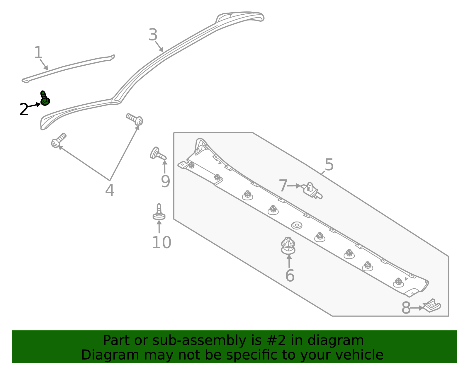 1999-2024 Porsche Pillar Molding Rivet PAF-008-800 | Sunset Porsche Parts