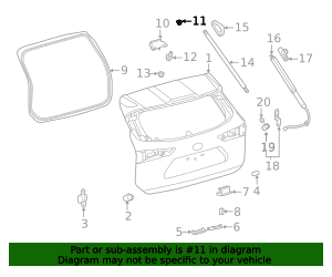 90389-14063 - Lift-Gate Hinge Bushing - 2019-2023 Toyota | OEM Genuine ...