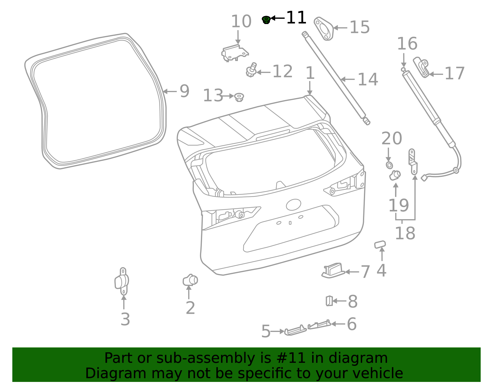 2019-2025 Toyota Lift-Gate Hinge Bushing 90389-14063 | Toyota Parts Center