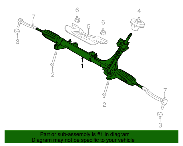 2015-2021 Ram Steering Gear 68440710AA | TascaParts.com