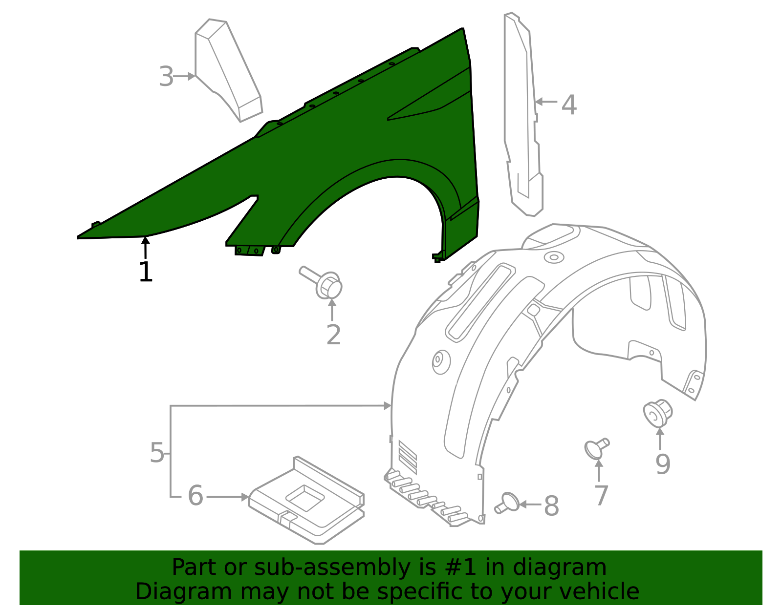 2024-2025 Hyundai Sonata Fender 66310-L1500 | OEM Parts Online