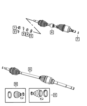 2014-2017 Jeep Axle Half Shaft, Right 52123873AC | Mopar eStore